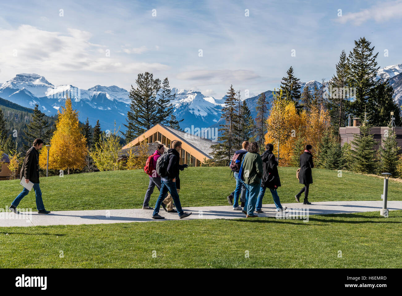 Banff Centre for Arts and Creativity, Banff, Alberta, Canada Stock ...