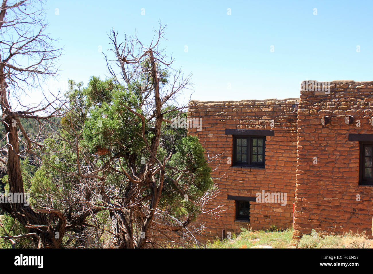 Adobe brick House dwelling Stock Photo - Alamy