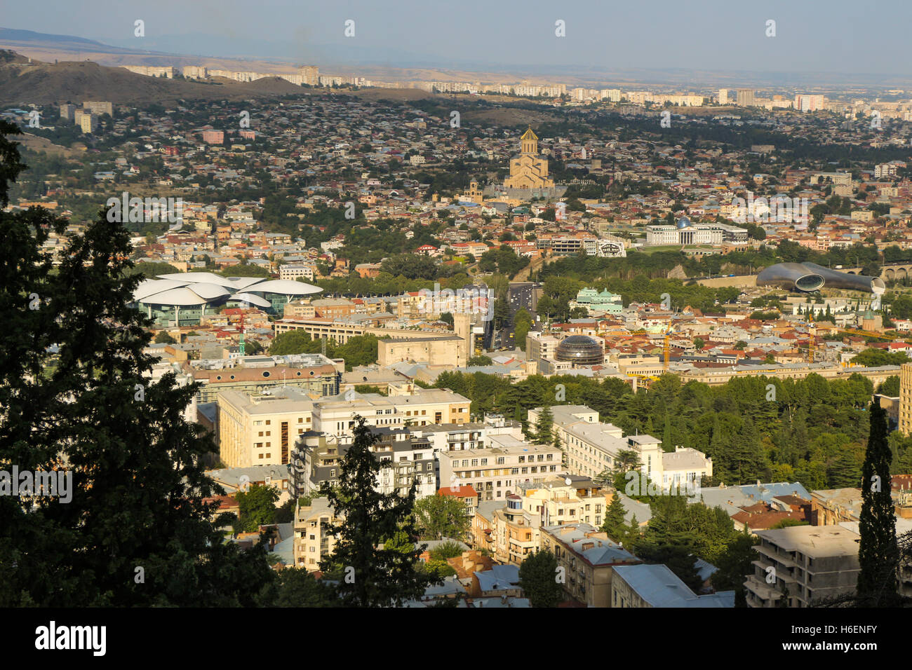 Beautiful panoramic view of Tbilisi in Georgia Stock Photo - Alamy