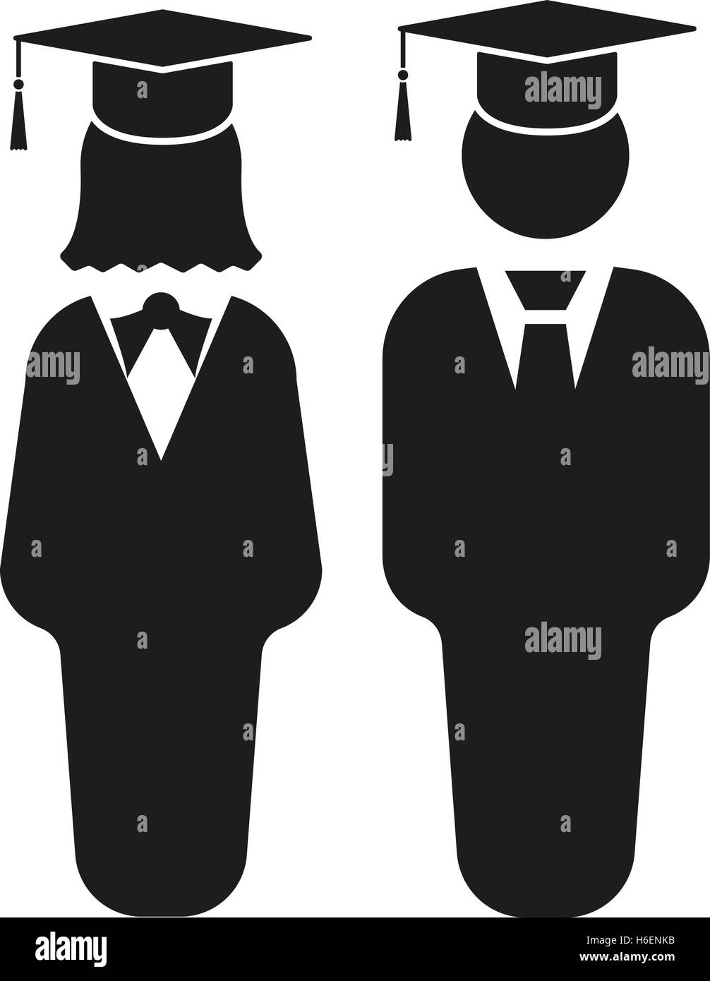 The student boy and girl icon. School, academy, college, education ...