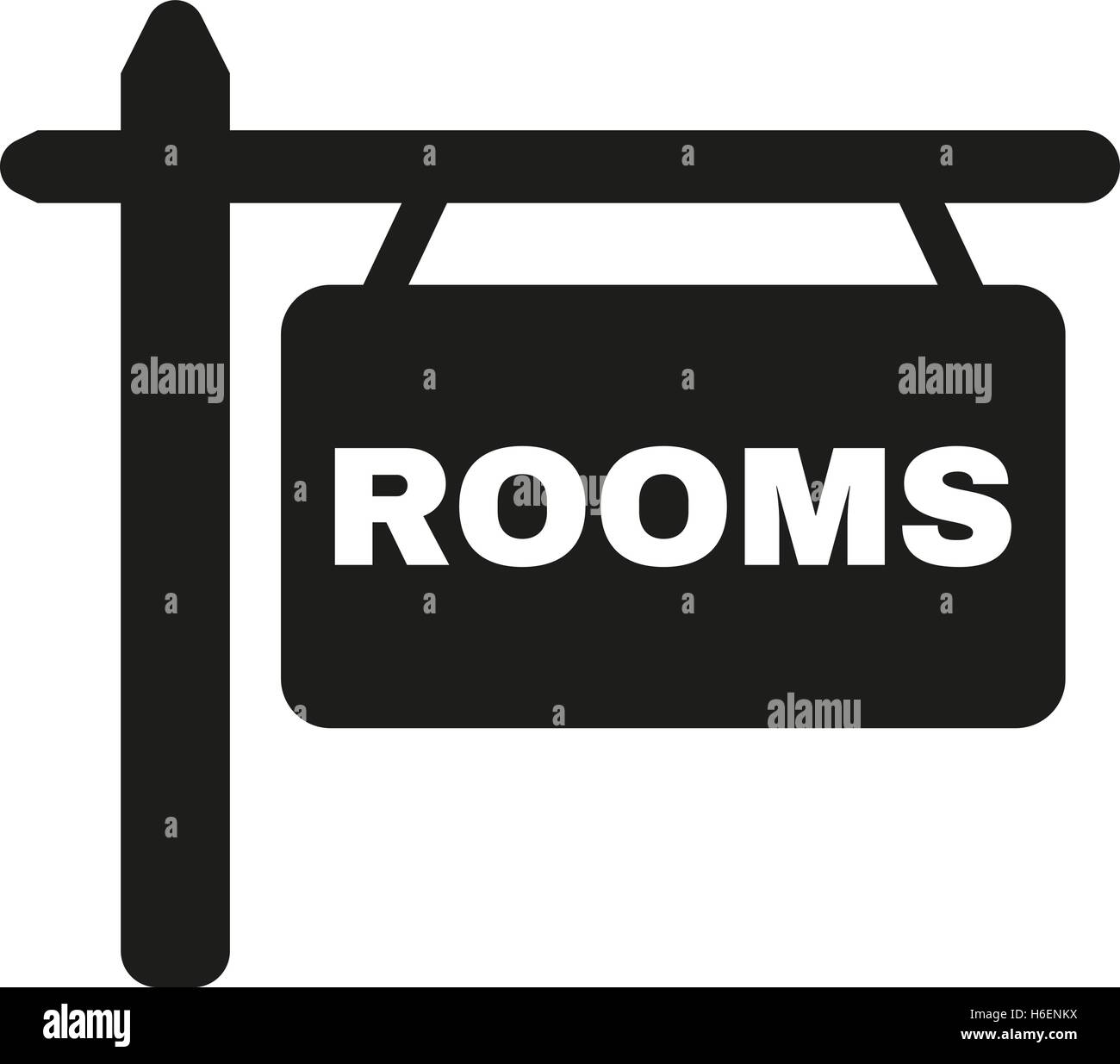 The rooms icon. Hotel symbol. Flat Vector illustration Stock Vector ...