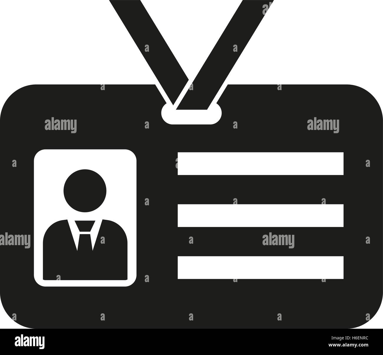 The accreditation icon. Admission and badge, identification, pass ...
