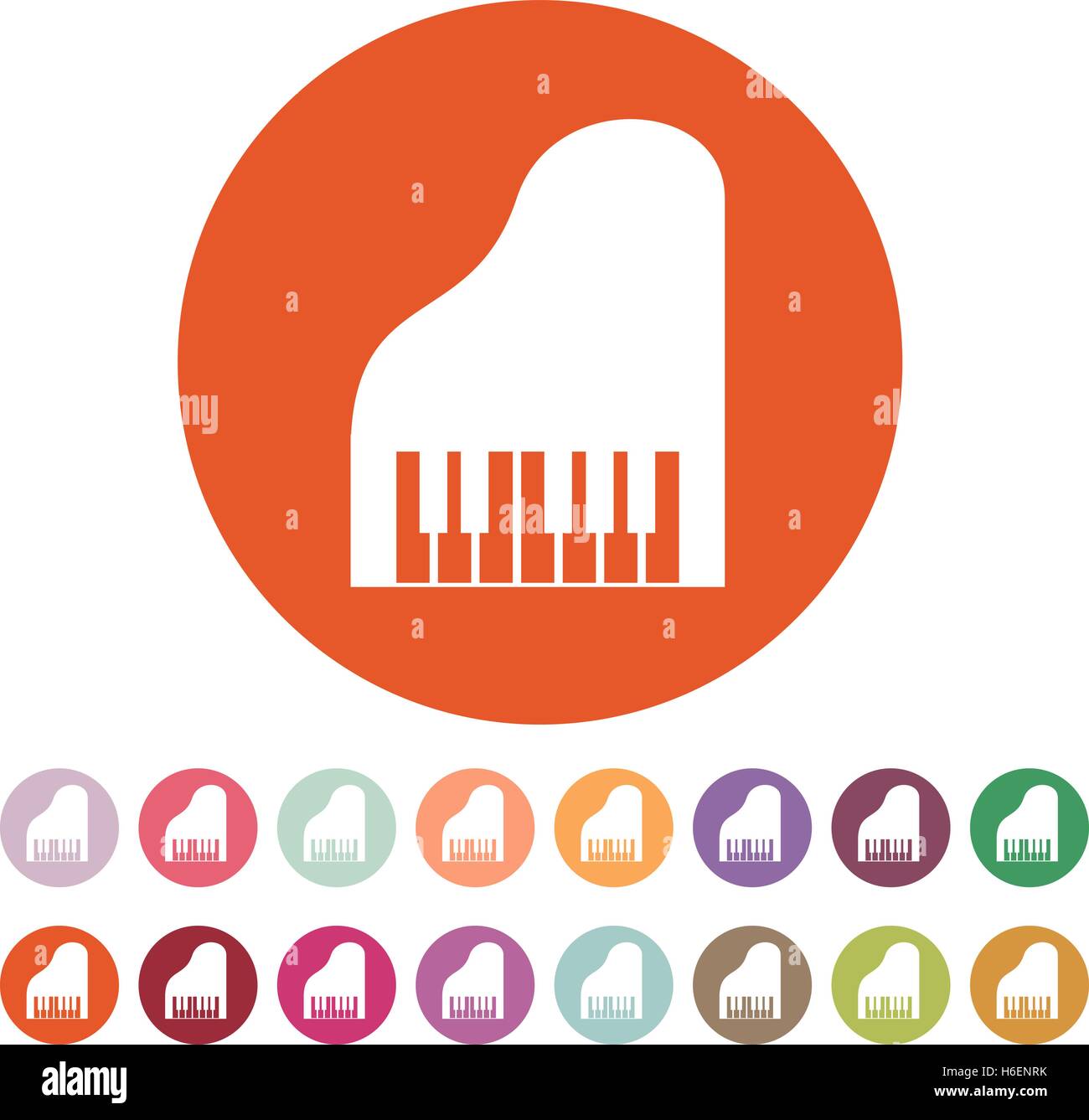 The piano icon. Music and pianist, musician, synthesizer symbol. Flat ...