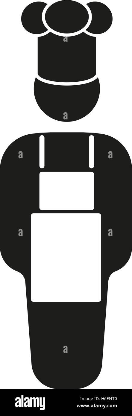 The cook icon. Chef and baker, restaurant, cafe symbol. Flat Vector ...