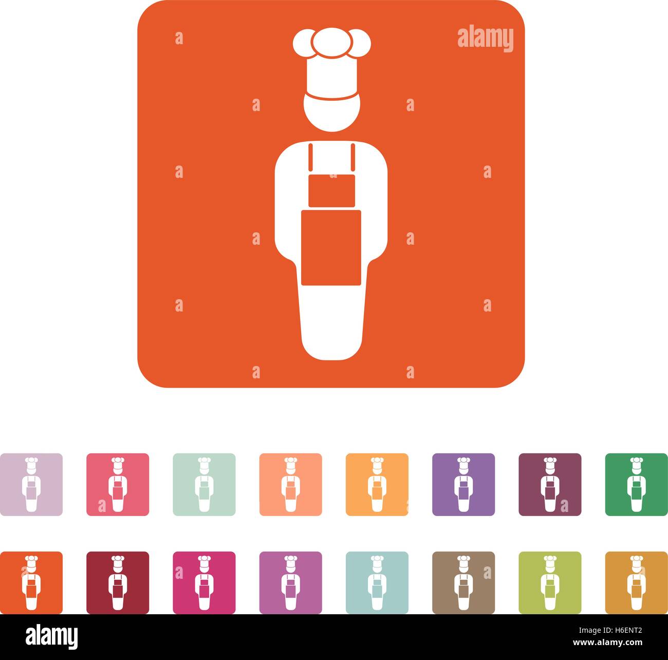 The cook icon. Chef and baker, restaurant, cafe symbol. Flat Vector ...
