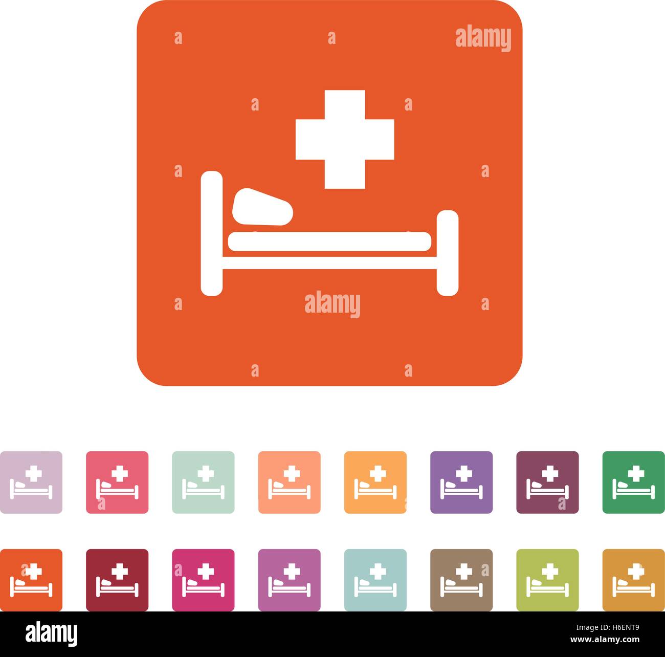 The hospital icon. Ambulance and presentation, medicine, treatment ...