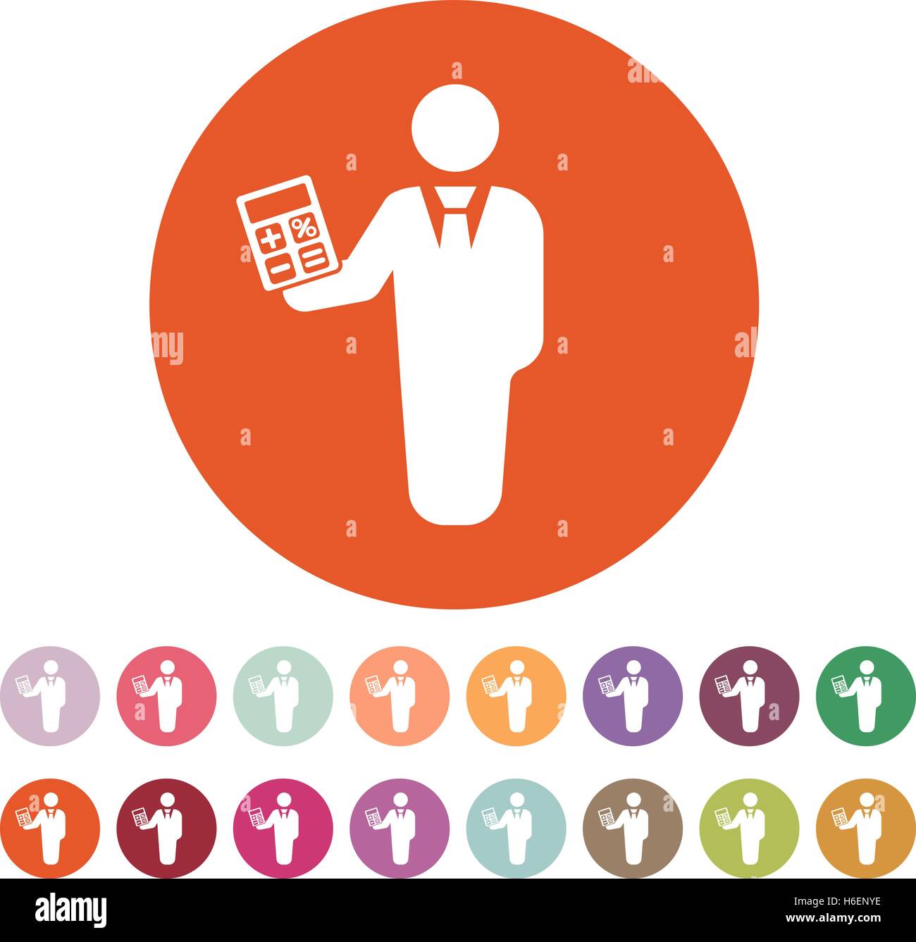 The financier avatar icon. Bank employee and banking, business ...