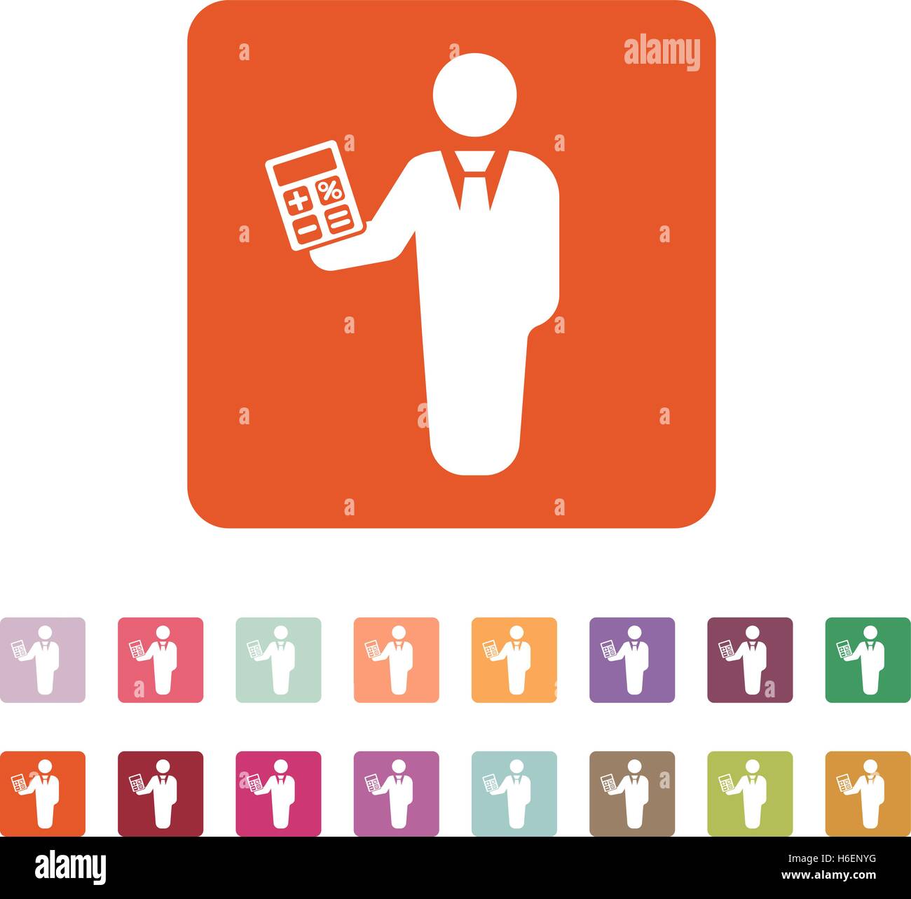 The financier avatar icon. Bank employee and banking, business ...