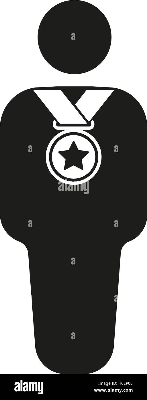 The winner avatar icon. Champion and award, prize, triumph symbol. Flat ...