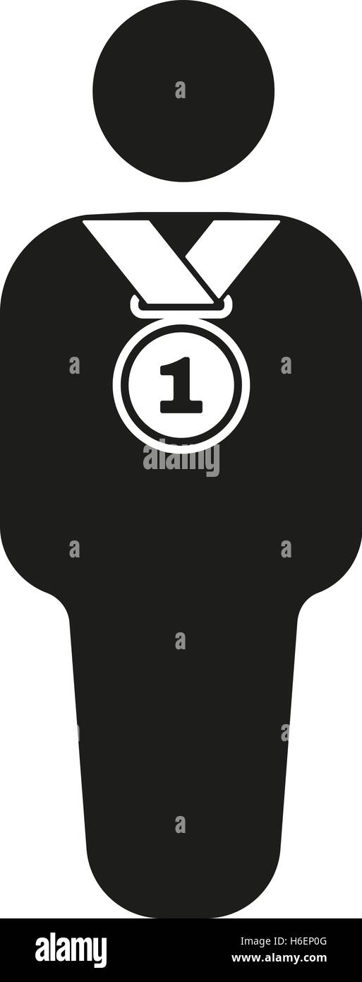 The winner avatar icon. Champion and award, prize, triumph symbol. Flat ...