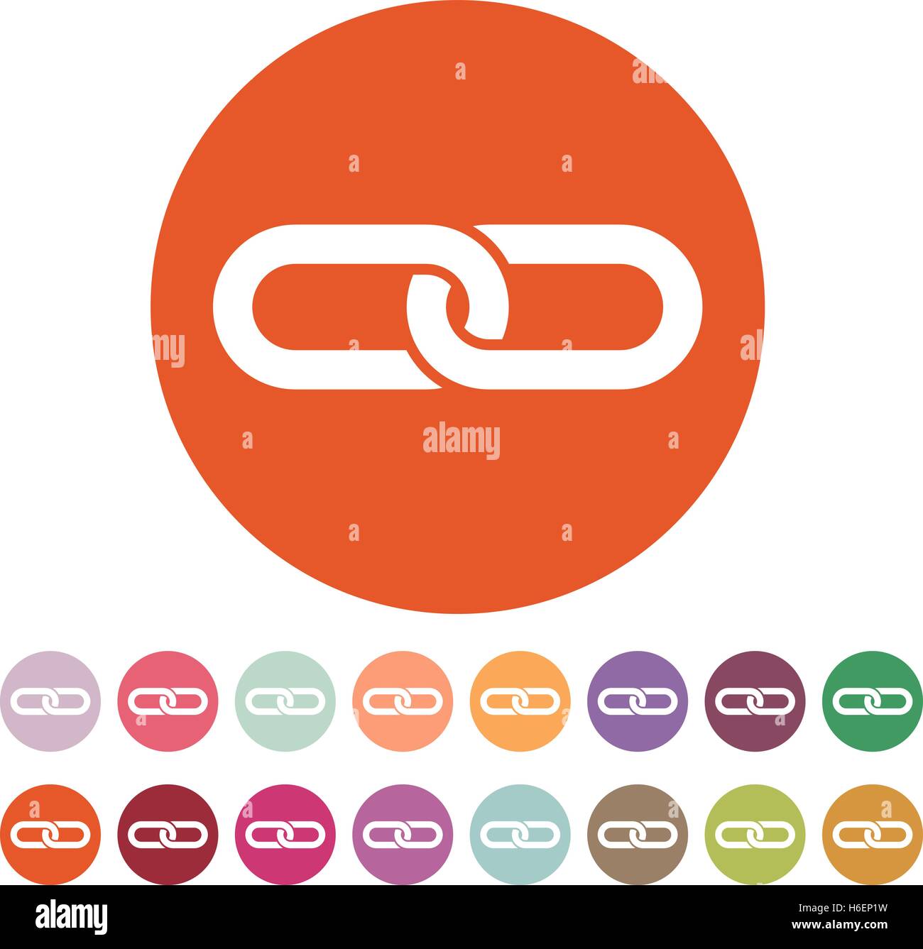 The link icon. Linked and joined, connection, hyperlink, chain symbol ...