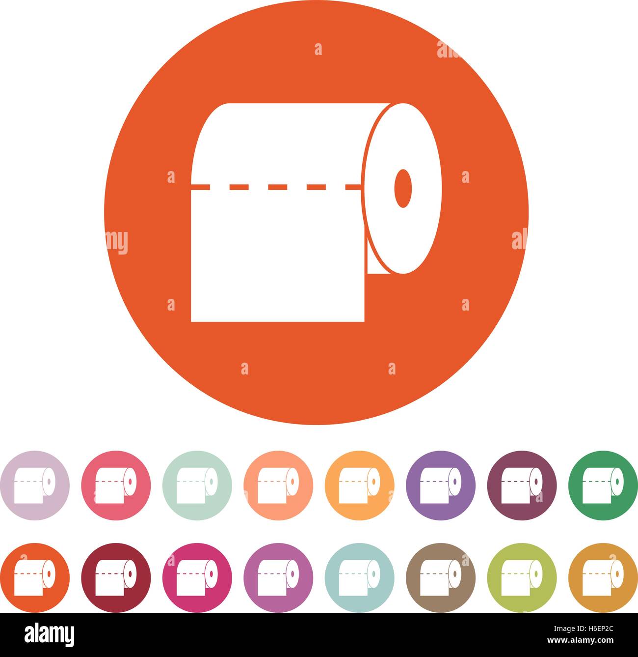 The toilet paper icon. Towel and closet, restroom, bathroom symbol ...