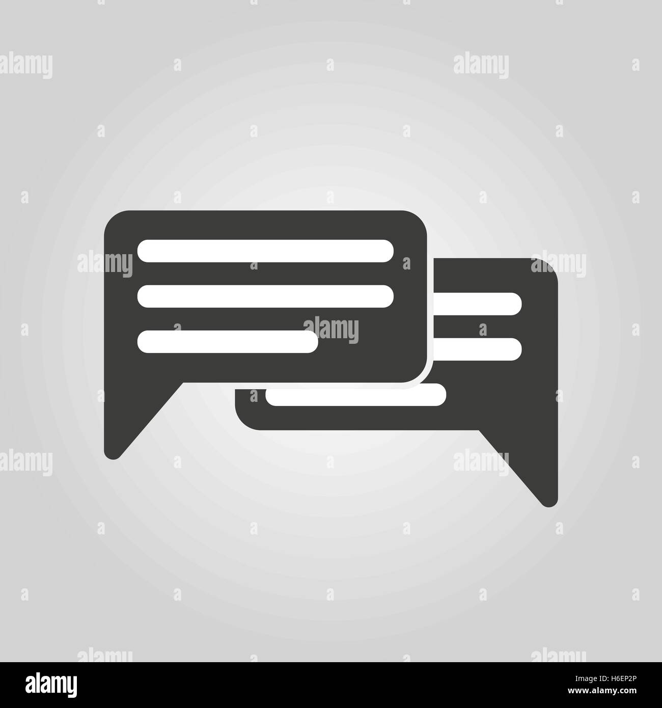 The chat icon. Internet and forum, blog, online symbol. Flat Vector ...