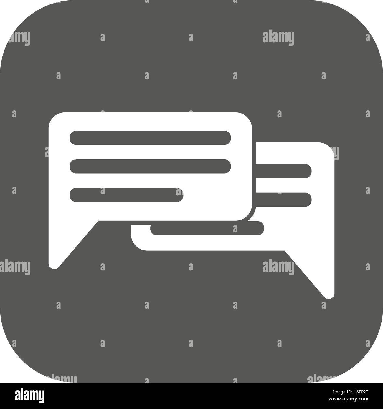 The chat icon. Internet and forum, blog, online symbol. Flat Vector ...