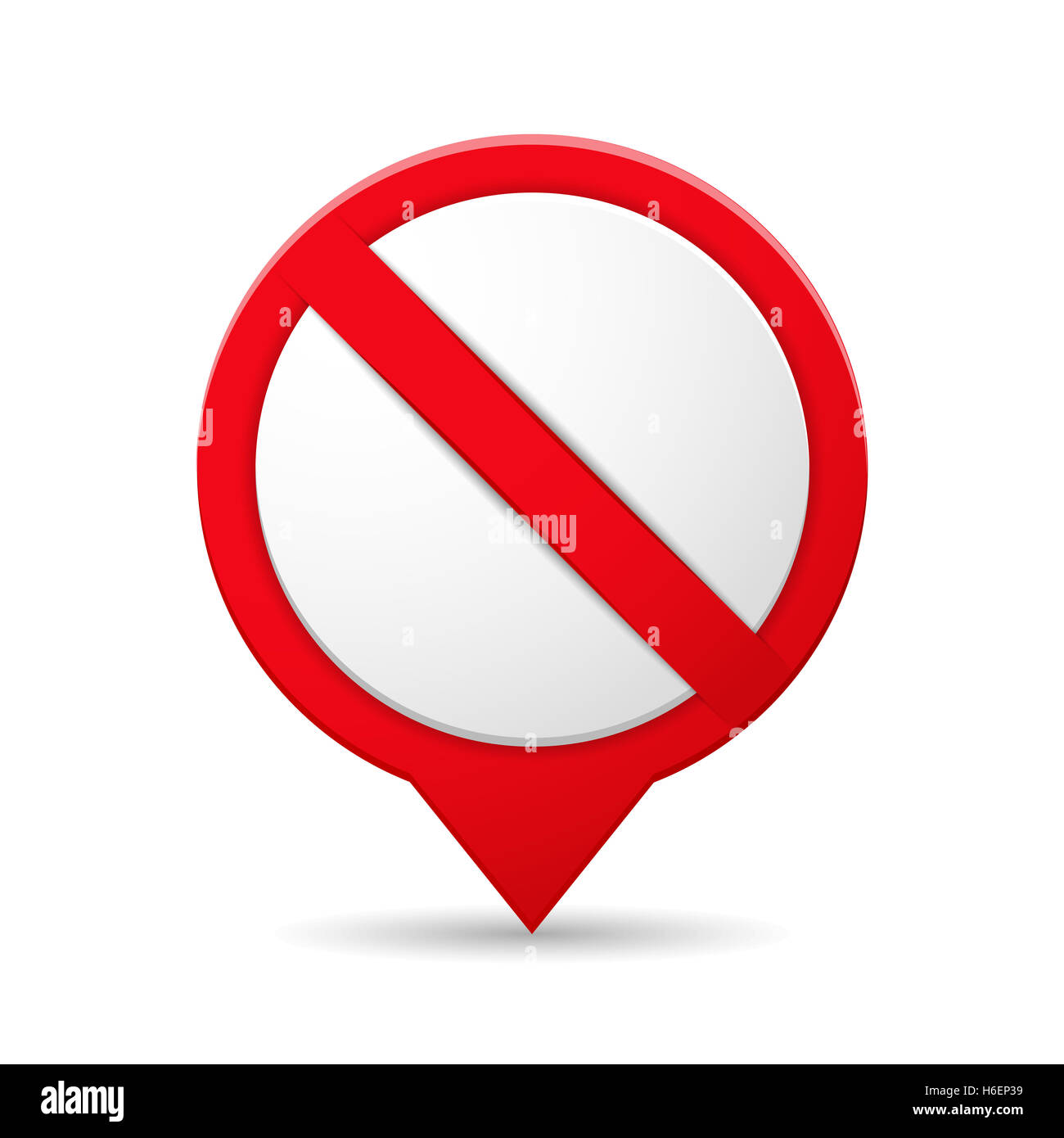 Blank prohibited sign Stock Photo - Alamy