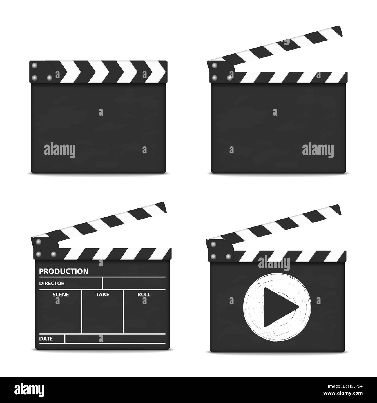 Closed clapper Cut Out Stock Images & Pictures - Alamy