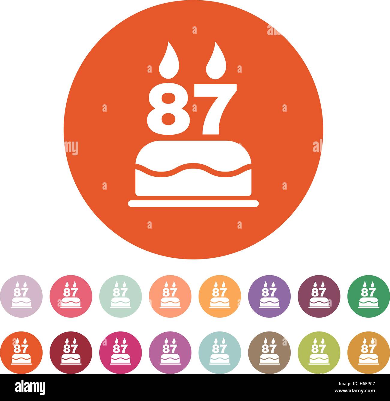 87 birthday Stock Vector Images - Alamy