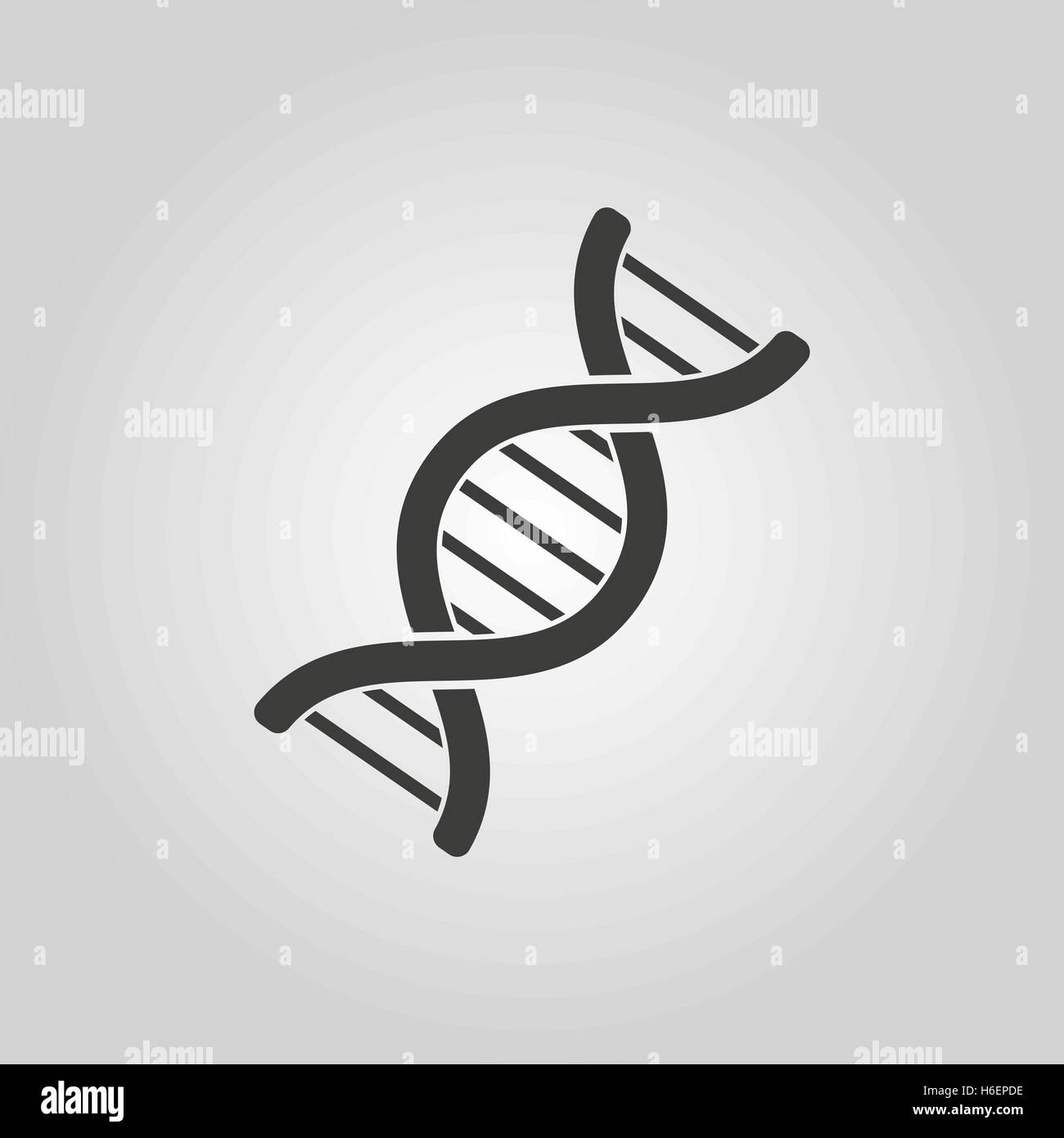The dna icon. Genetics and medicine, molecule, chromosome, biology ...