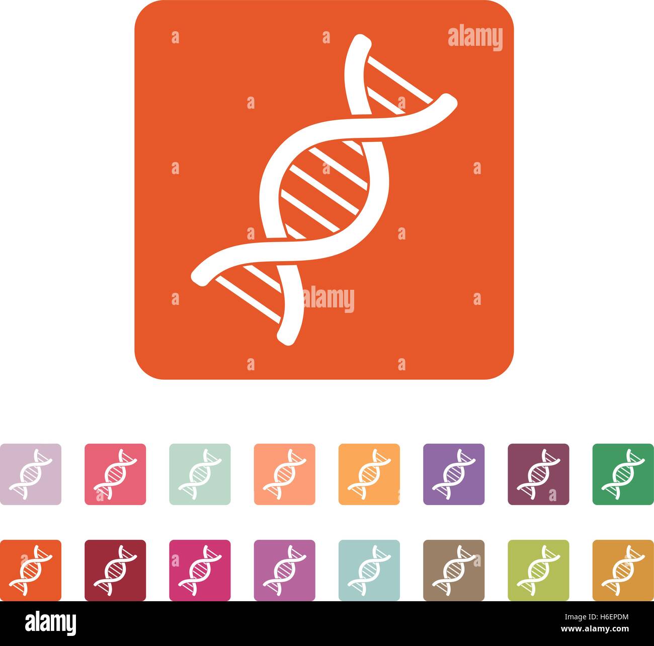 The dna icon. Genetics and medicine, molecule, chromosome, biology ...