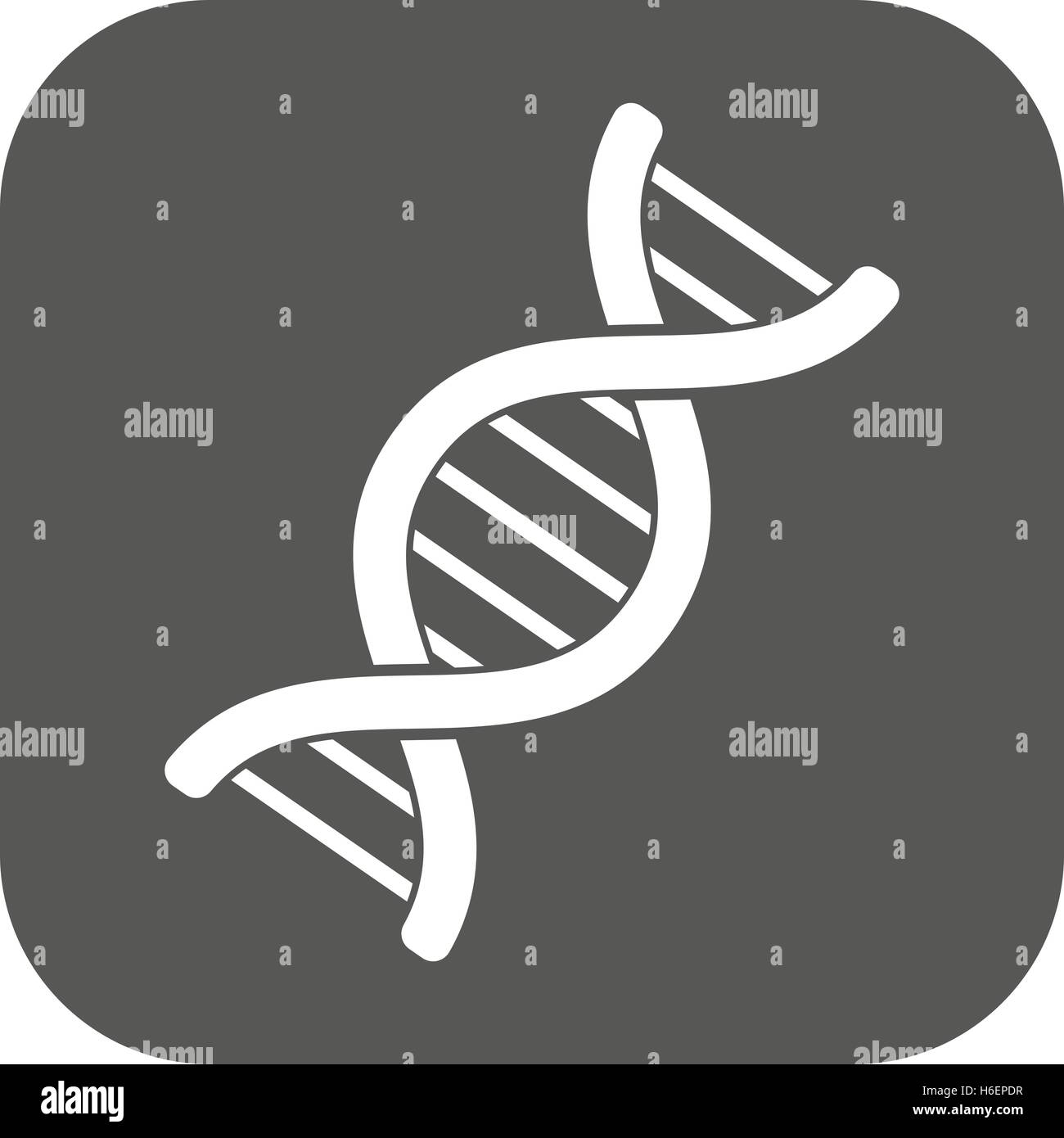 The dna icon. Genetics and medicine, molecule, chromosome, biology ...