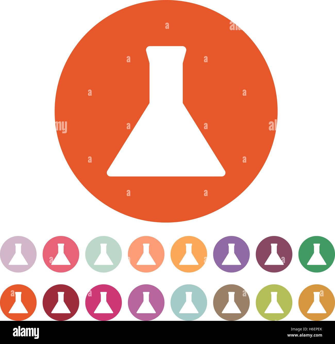 The test-tube icon. Flask and chemical, analysis, chemistry, laboratory ...