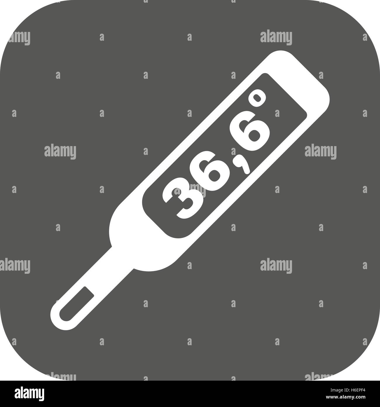 The medical thermometer icon. Healthy and diagnostic, doctor, medicine ...