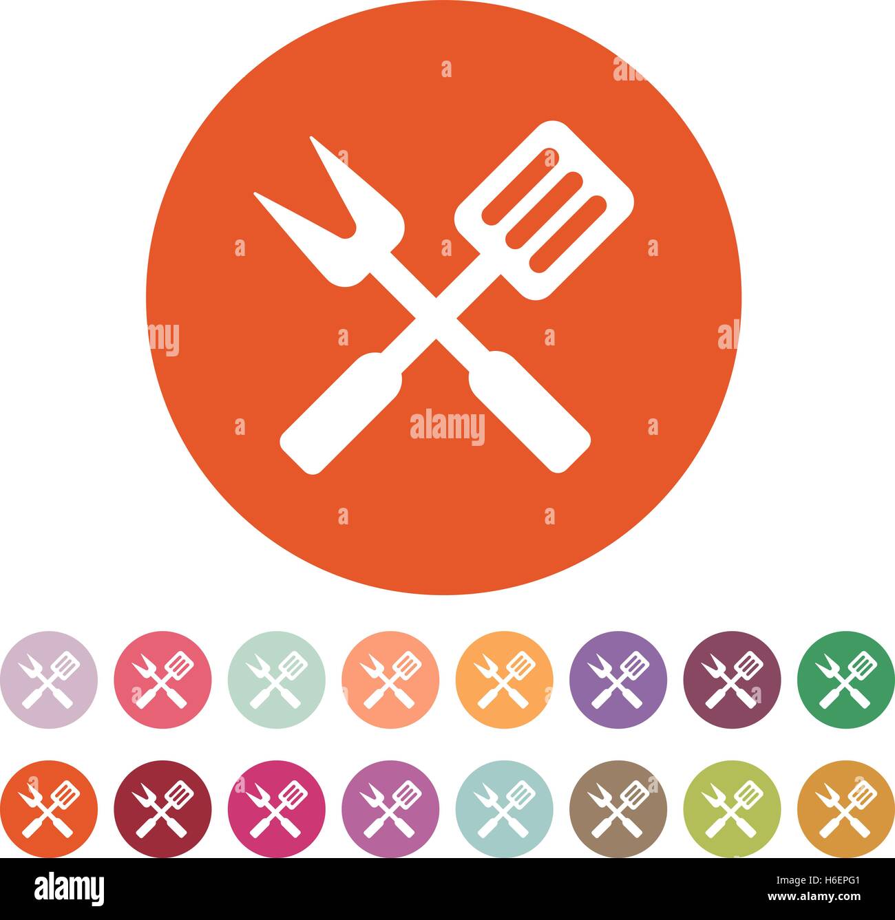 The bbq icon. Barbecue and kitchen, cook symbol. Flat Vector ...