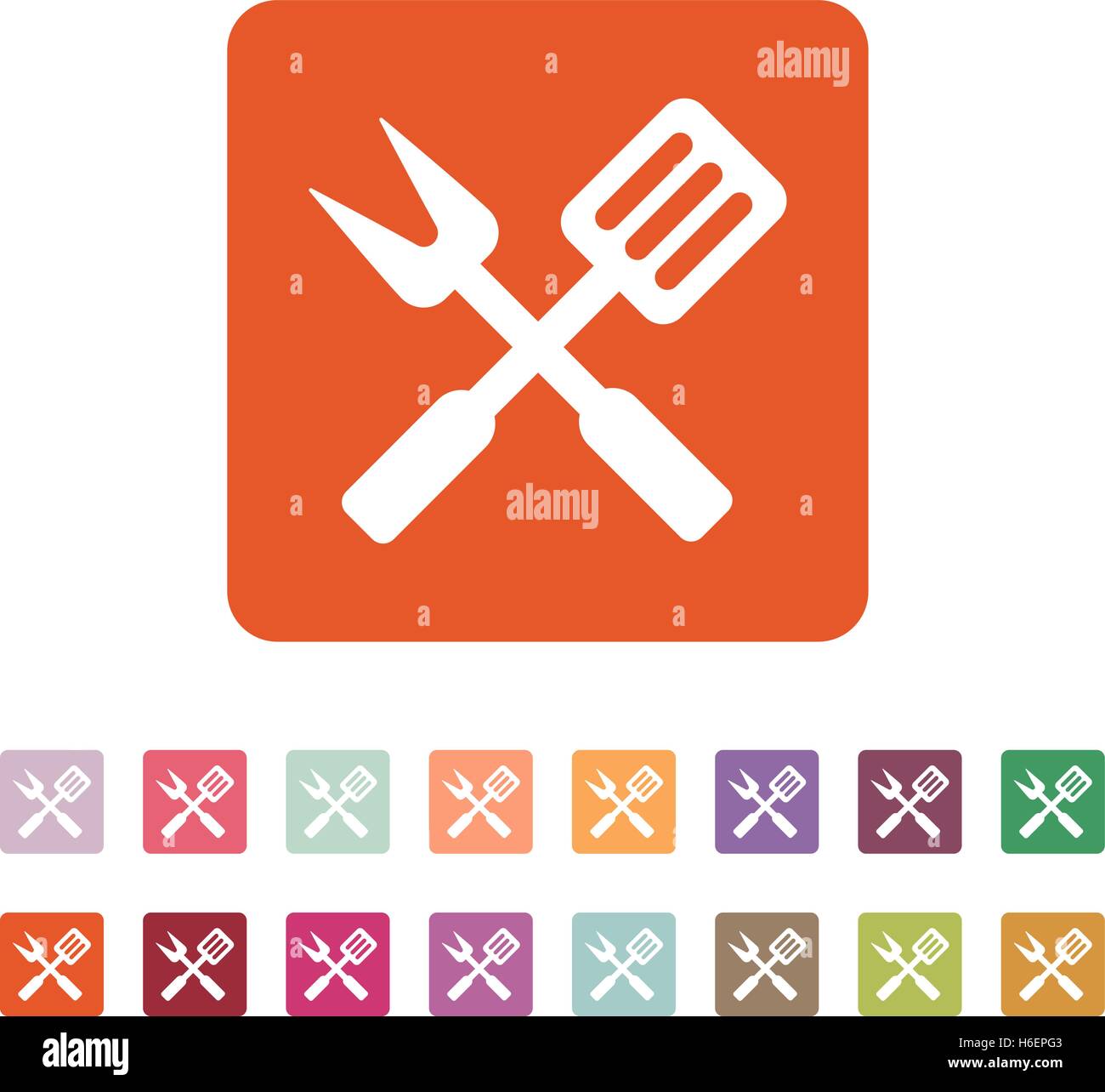 The bbq icon. Barbecue and kitchen, cook symbol. Flat Vector ...
