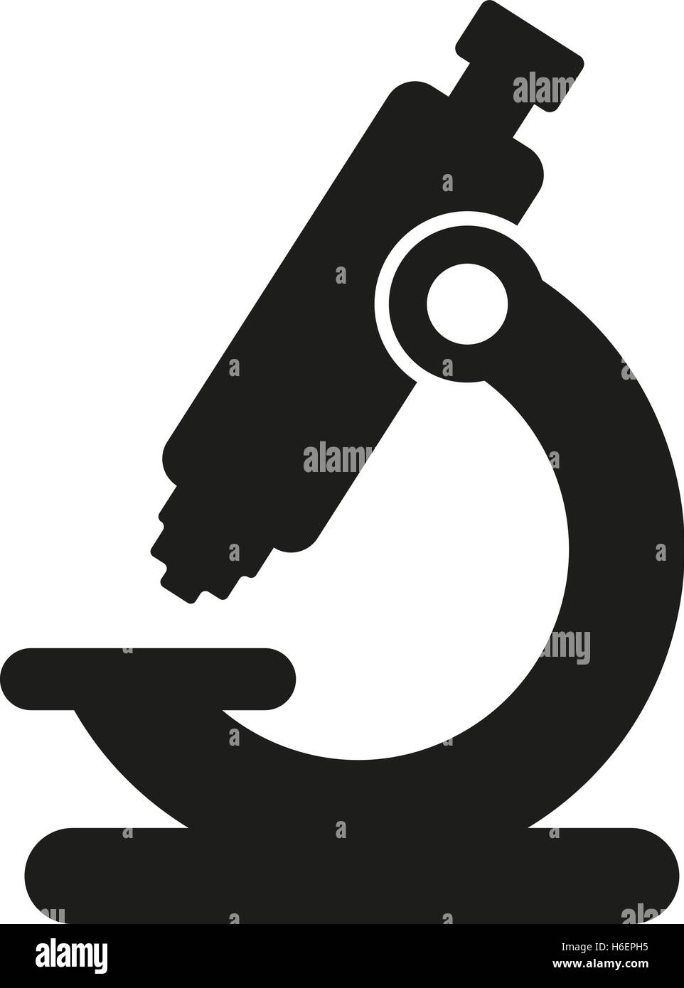 The microscope icon. Medicine and research, laboratory, science symbol ...