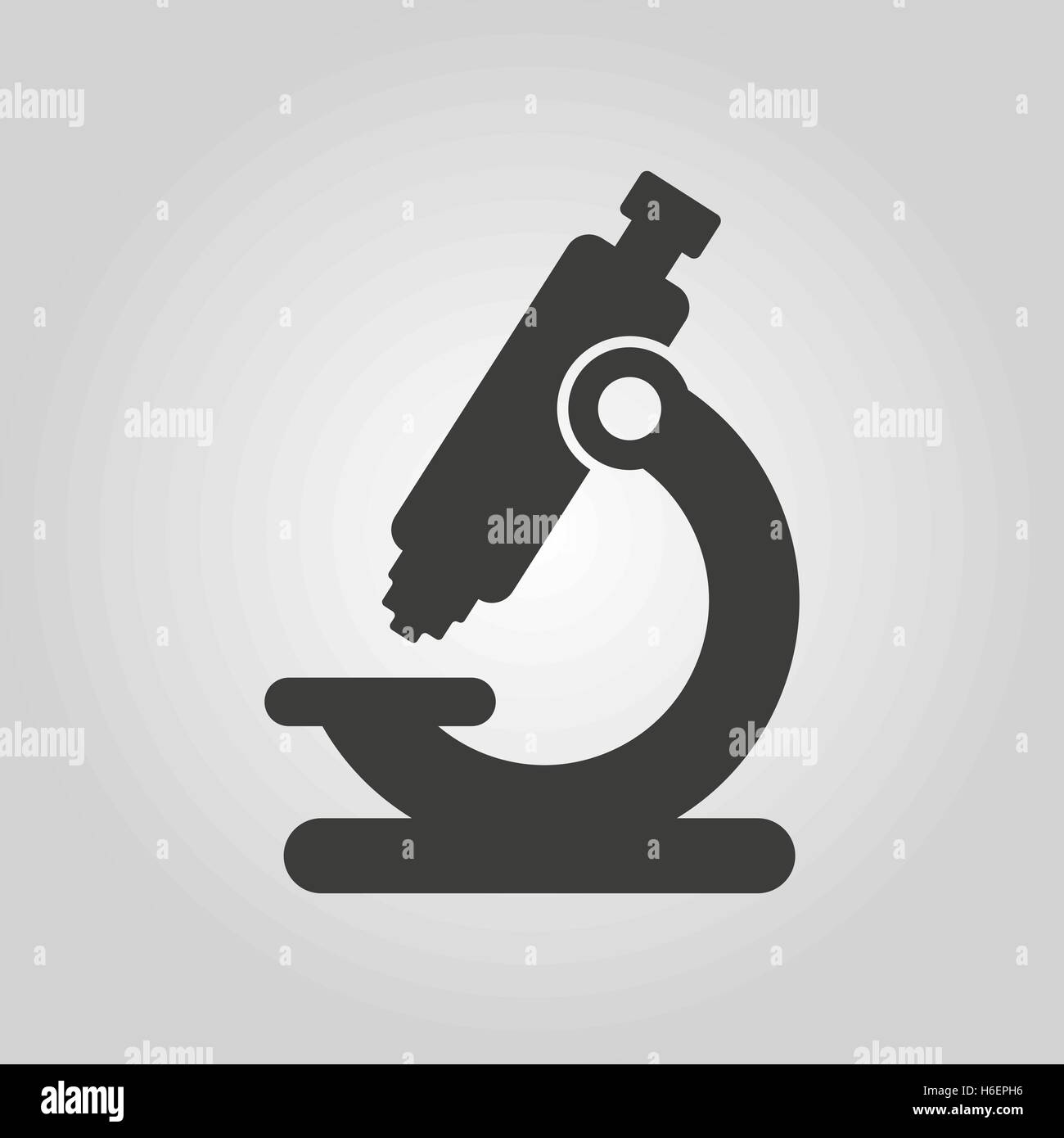 The microscope icon. Medicine and research, laboratory, science symbol ...
