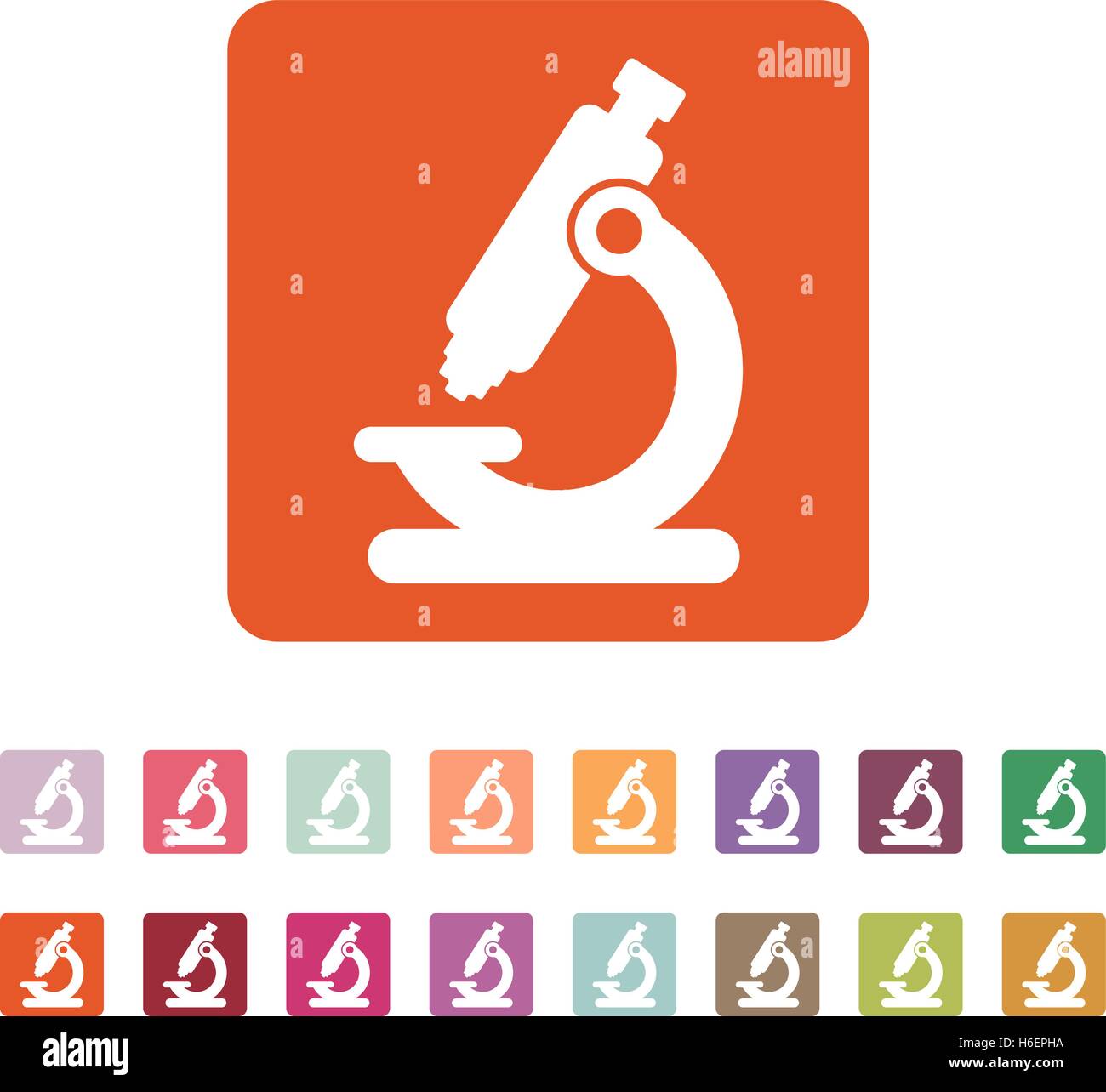 The microscope icon. Medicine and research, laboratory, science symbol ...