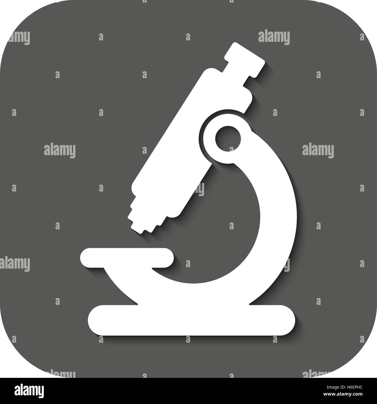 The microscope icon. Medicine and research, laboratory, science symbol ...