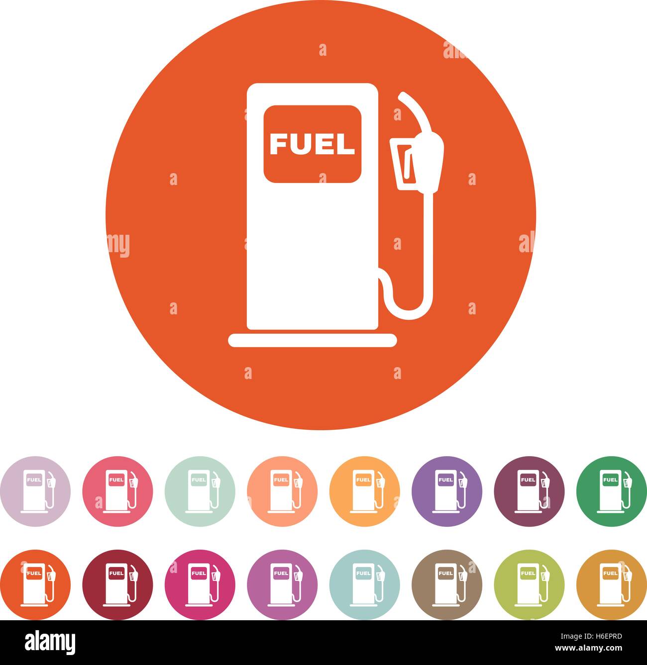 The gas station icon. Gasoline and diesel fuel symbol. Flat Vector ...