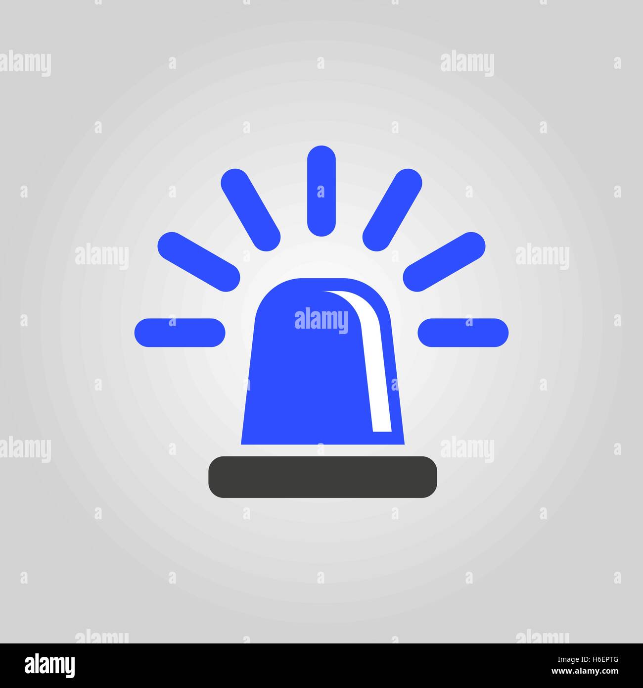 The flasher icon. Police and ambulance, alarm, beacon symbol. Flat ...