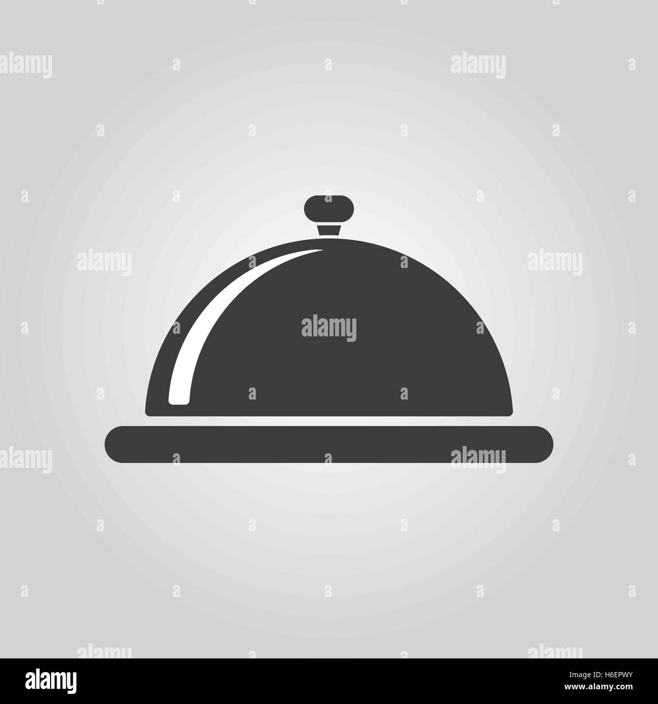 The tray station icon. Breakfast and lunch, dinner, restaurant symbol ...