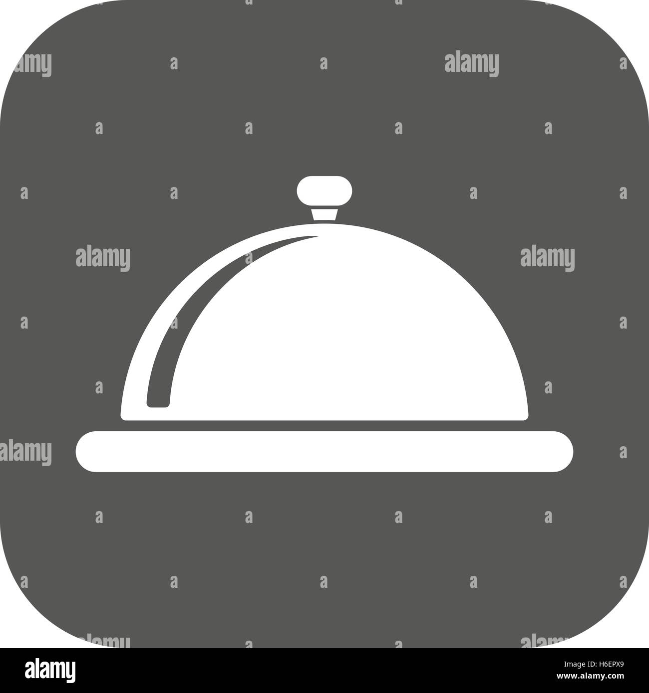 The tray station icon. Breakfast and lunch, dinner, restaurant symbol ...