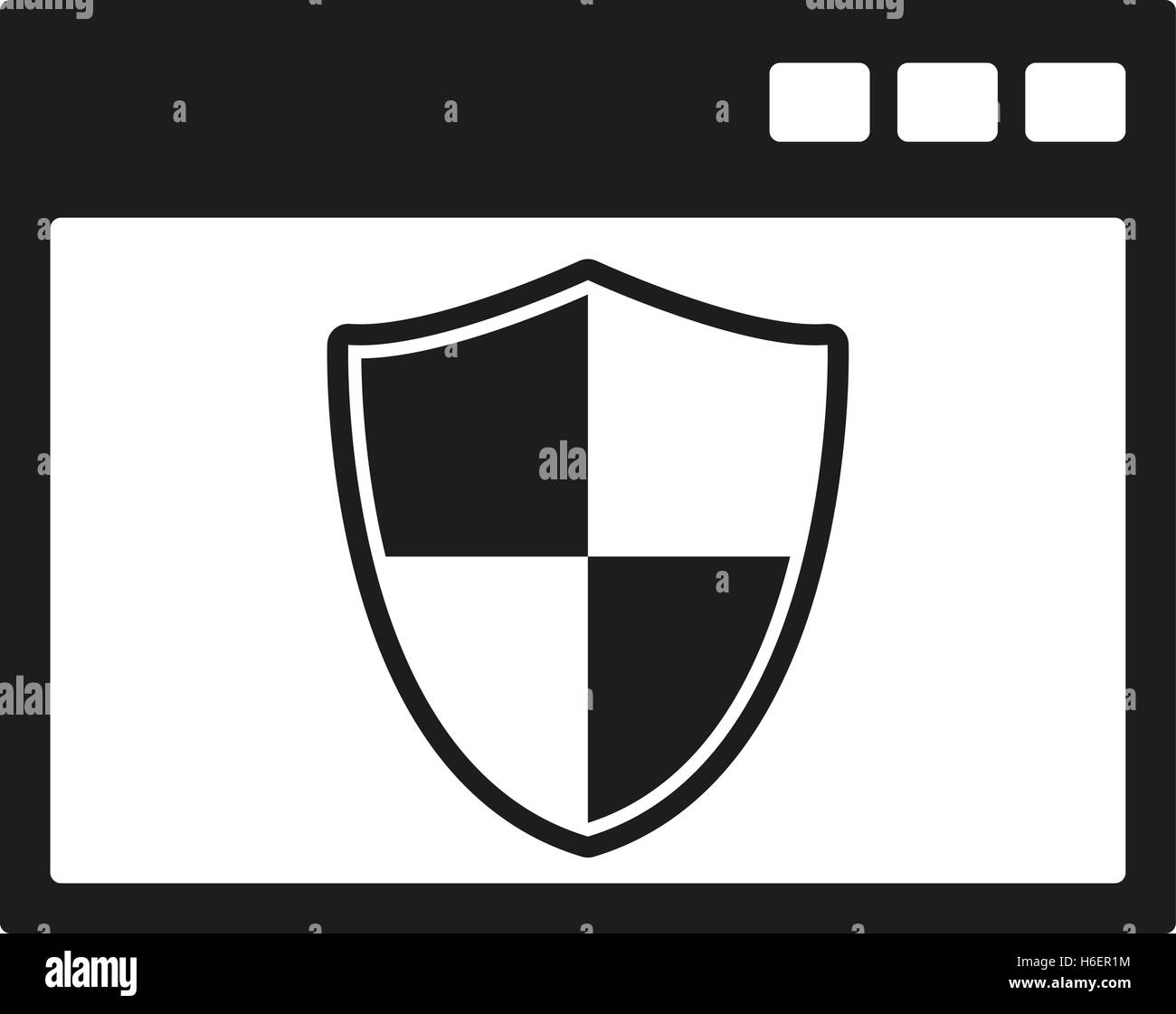 The antivirus icon. Firewall and safety, protection, website symbol ...