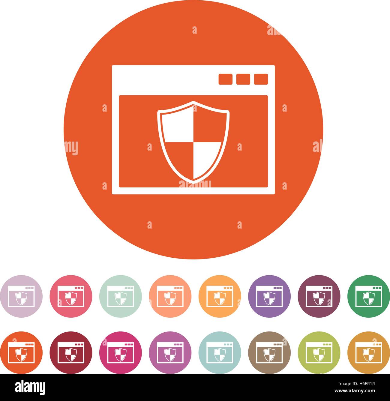 The antivirus icon. Firewall and safety, protection, website symbol ...