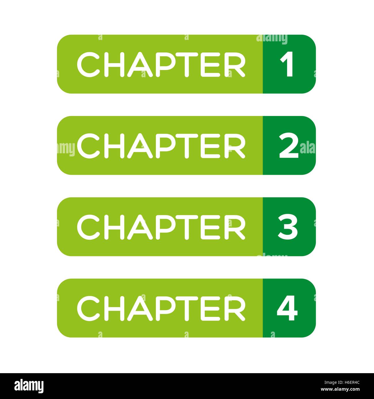 Chapter One, Two, Three, Four vector Stock Vector Image & Art - Alamy
