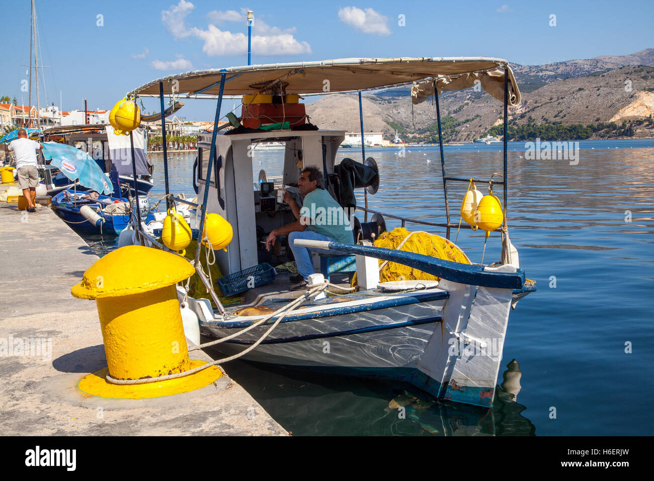 Argostoli harbour kefalonia greece hi-res stock photography and images ...