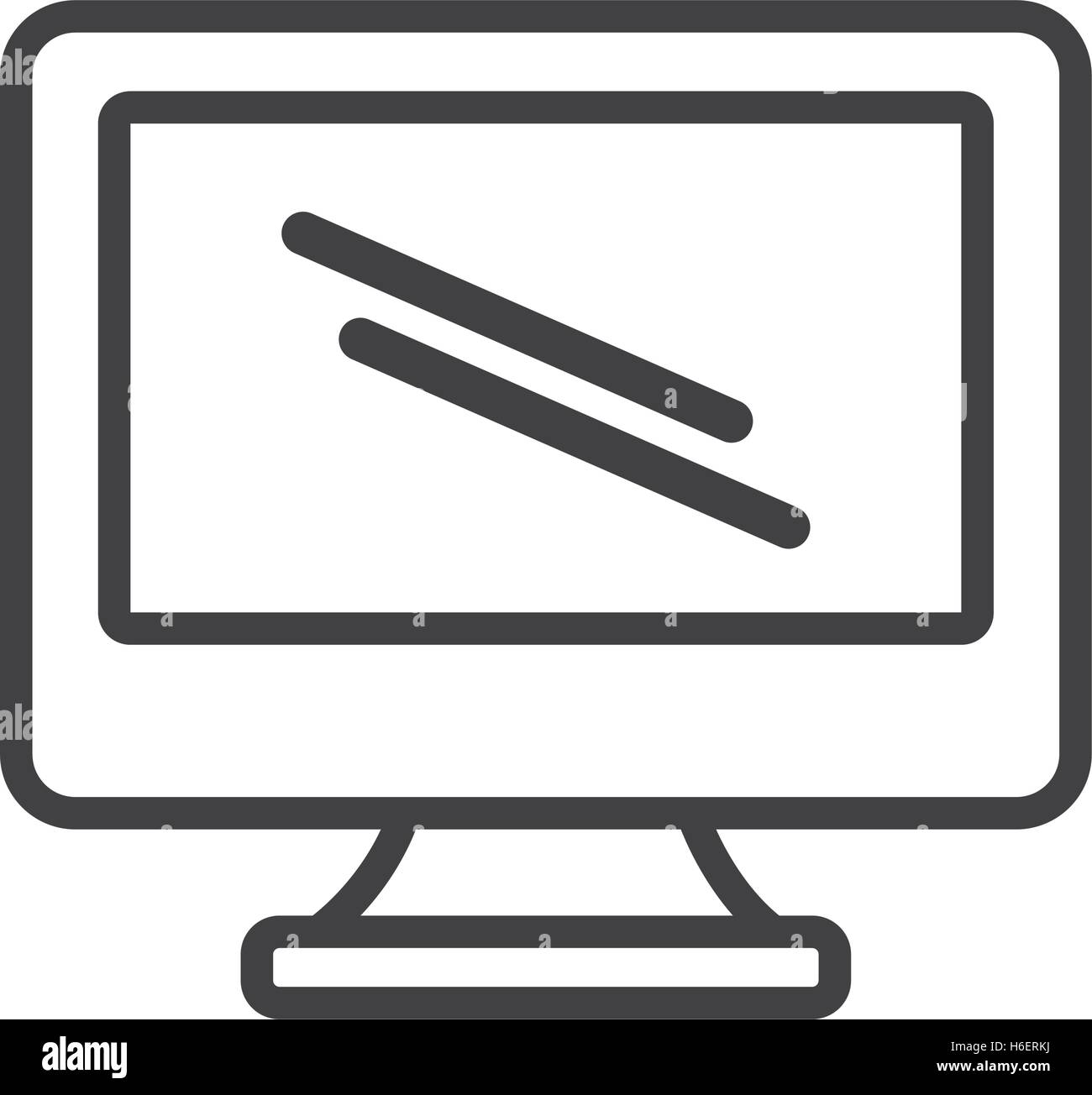 monitor computer isolated icon Stock Vector Image & Art - Alamy