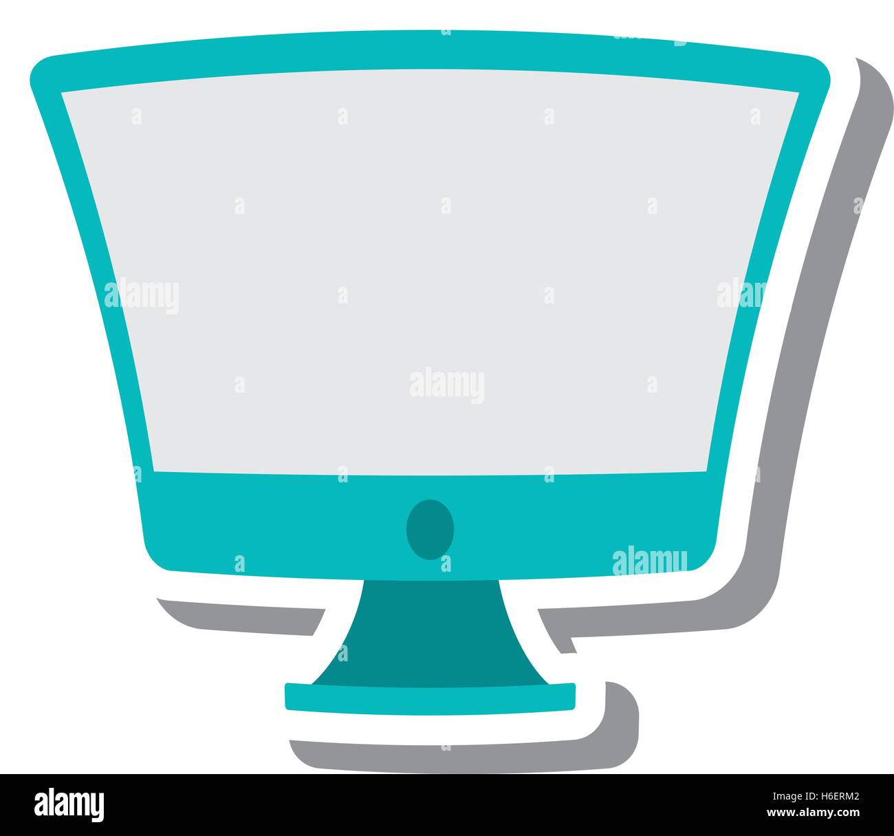 monitor computer isolated icon Stock Vector Image & Art - Alamy