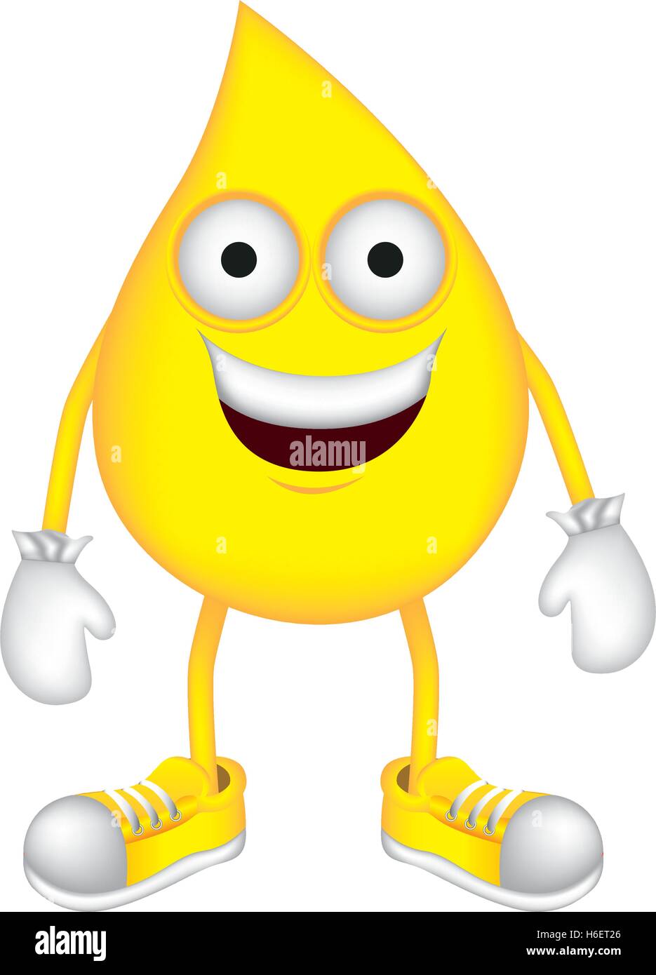 yellow drop cartoon drop icon image vector illustration design Stock ...