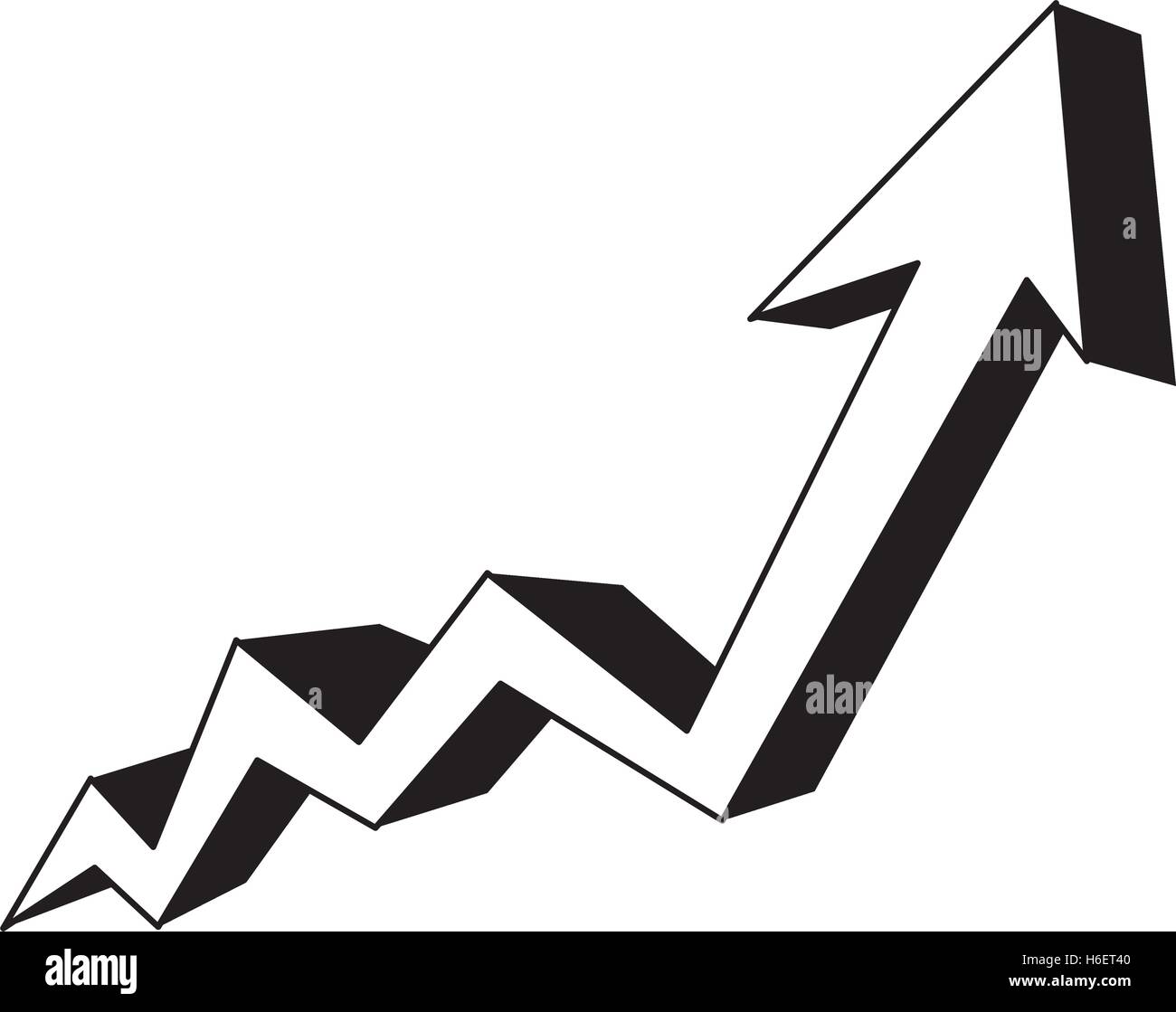 Growth Arrow Icon Vector