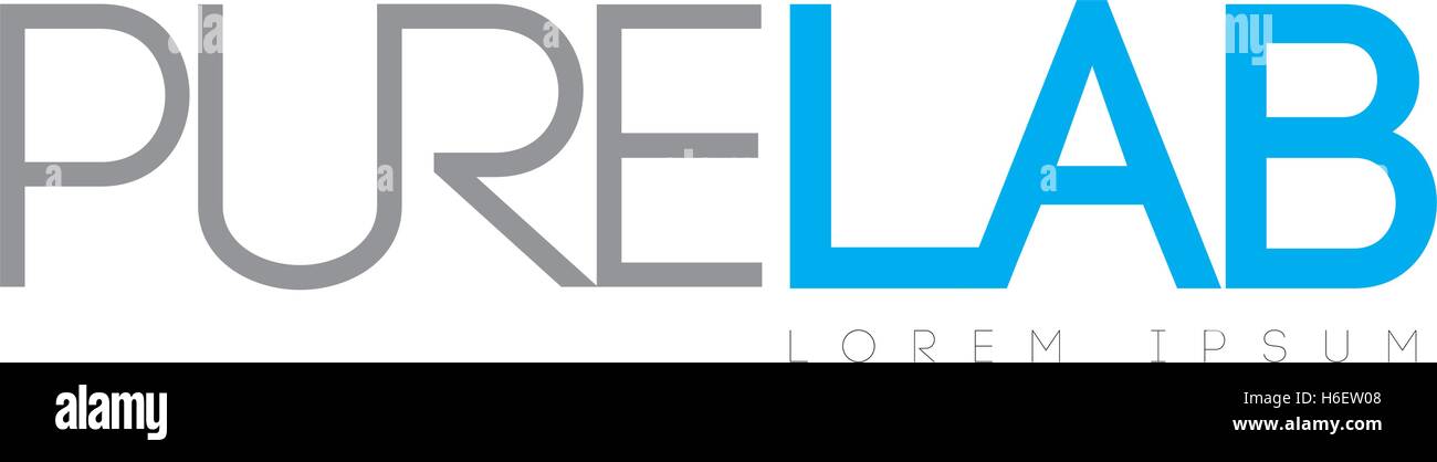 Pure Lab Concept Logo Design Stock Vector Image & Art - Alamy