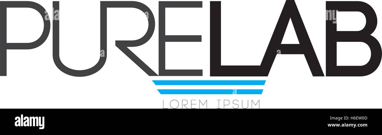 Pure Lab Concept Logo Design Stock Vector Image & Art - Alamy