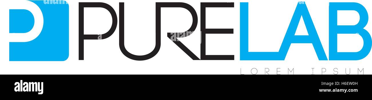 Pure Lab Concept Logo Design Stock Vector Image & Art - Alamy