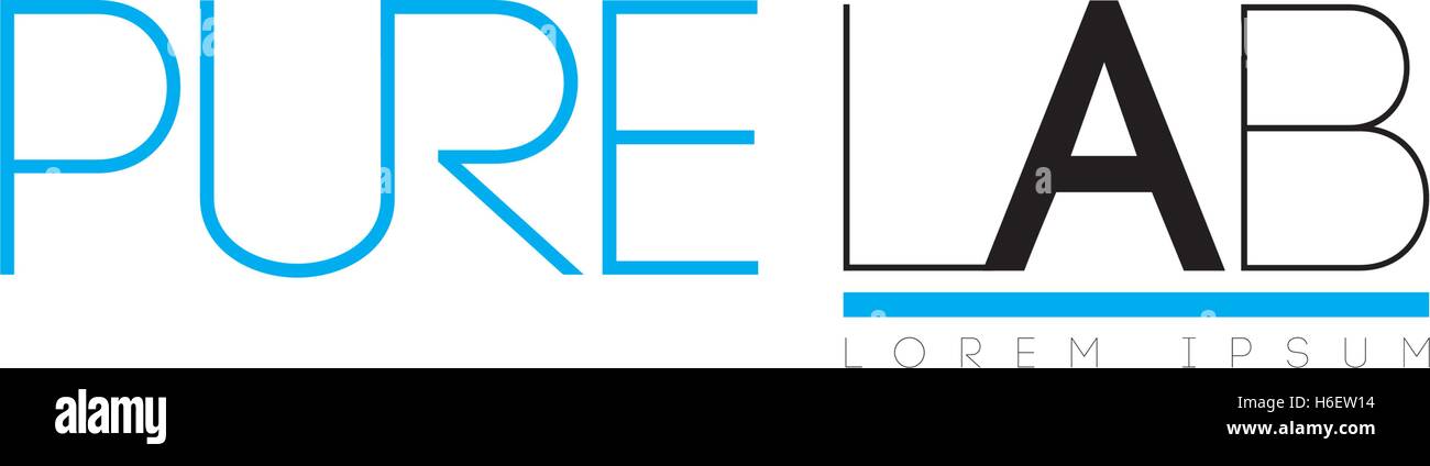 Pure Lab Concept Logo Design Stock Vector Image & Art - Alamy
