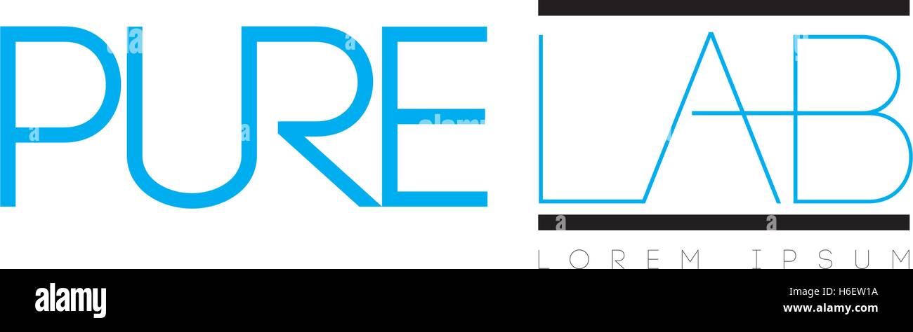 Pure Lab Concept Logo Design Stock Vector Image & Art - Alamy