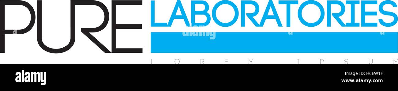 Pure Lab Concept Logo Design Stock Vector Image & Art - Alamy